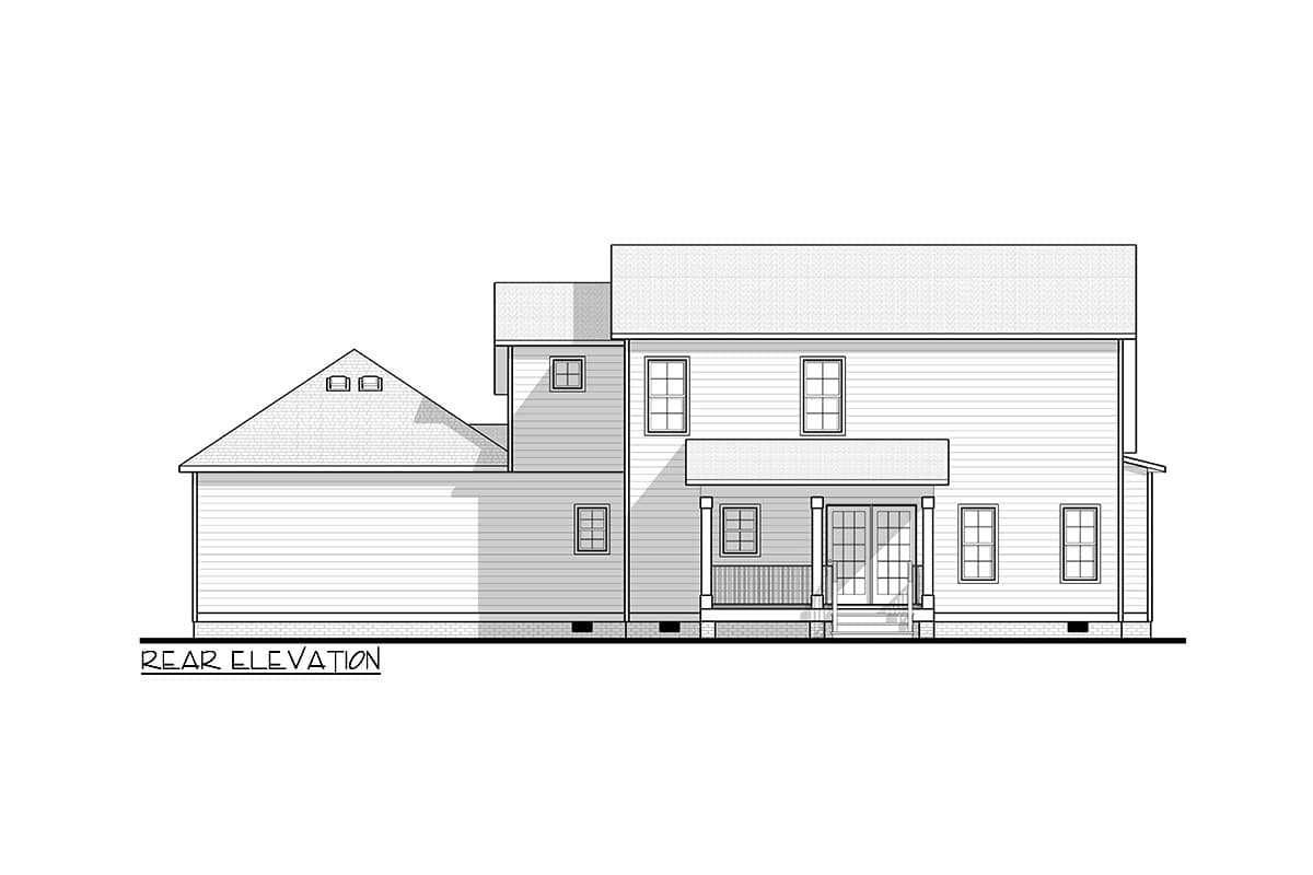 Plan 83641CRW: 2-Story Cape Cod Home Plan with Formal Dining Room and Den