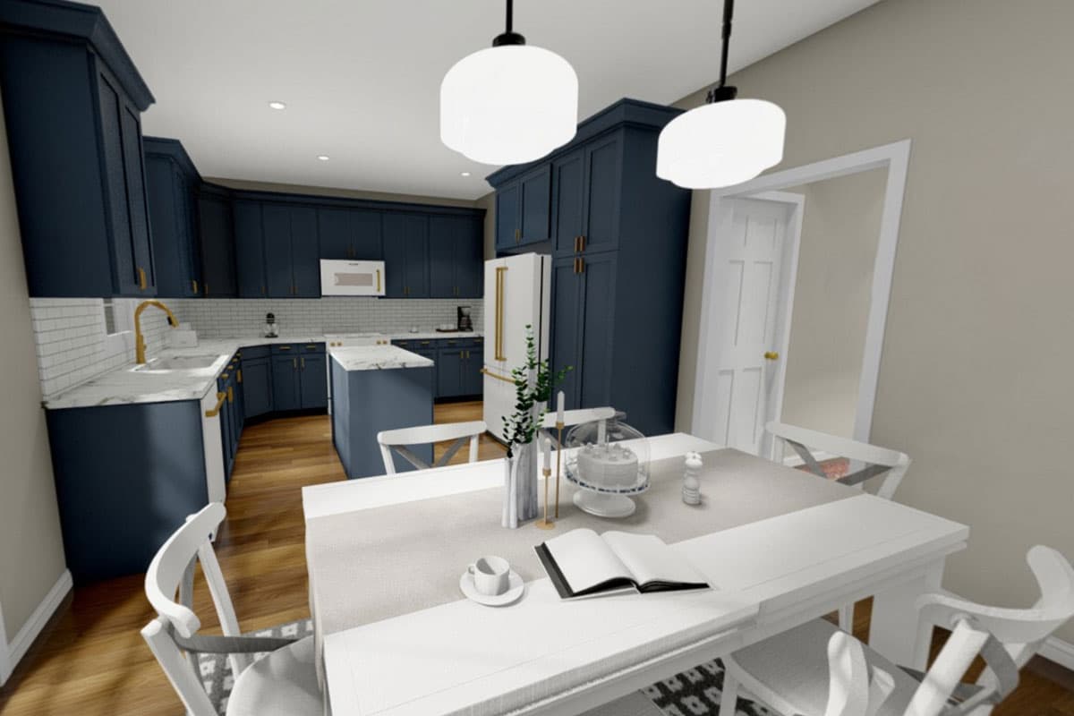 Plan 83641CRW: 2-Story Cape Cod Home Plan with Formal Dining Room and Den