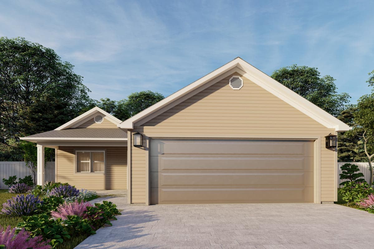 Plan 61437UT: 3-Bed Foot House Plan with Home Office and 1552 Square ...