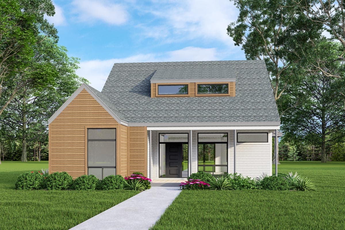 Plan 31216D: Contemporary Cottage with 3 Beds and 2 Baths Under 1600 ...