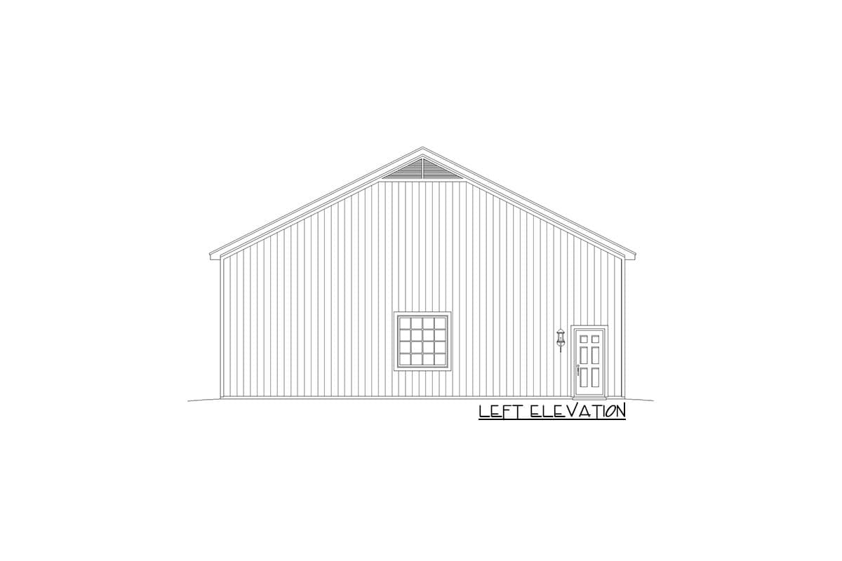 Plan 680148VR: 2400 Square Foot Detached Garage with Lift-Friendly RV Bay