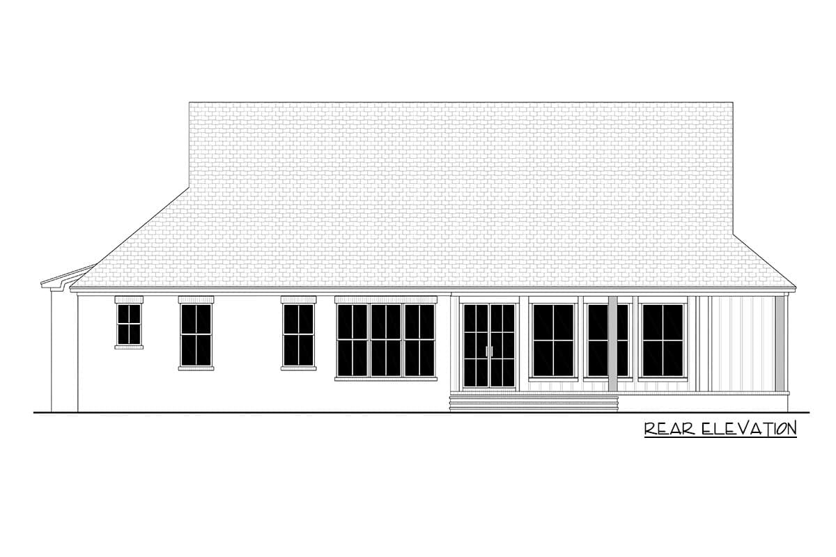 Plan 51945hz Transitional 3 Bed Modern Farmhouse With Rear Wrap Around