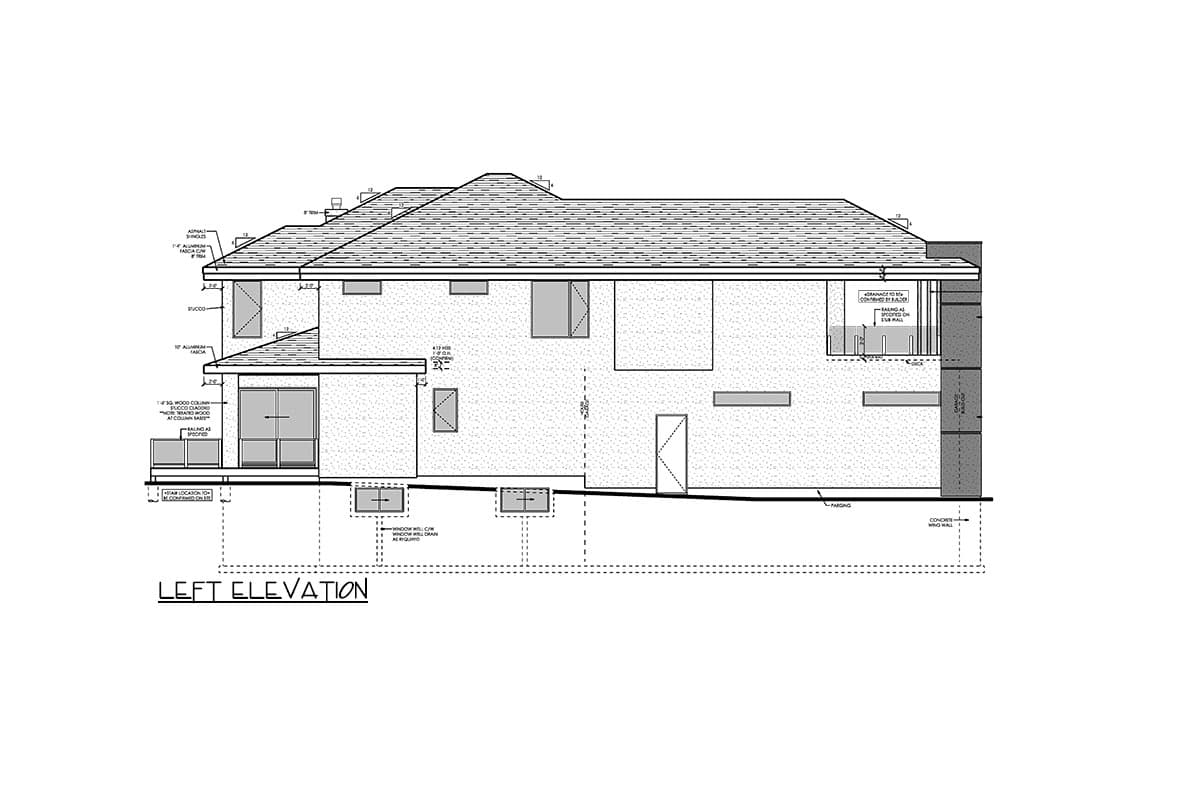 Plan 81822AB: 3215 Square Foot Contemporary House Plan with 3-Car Garage
