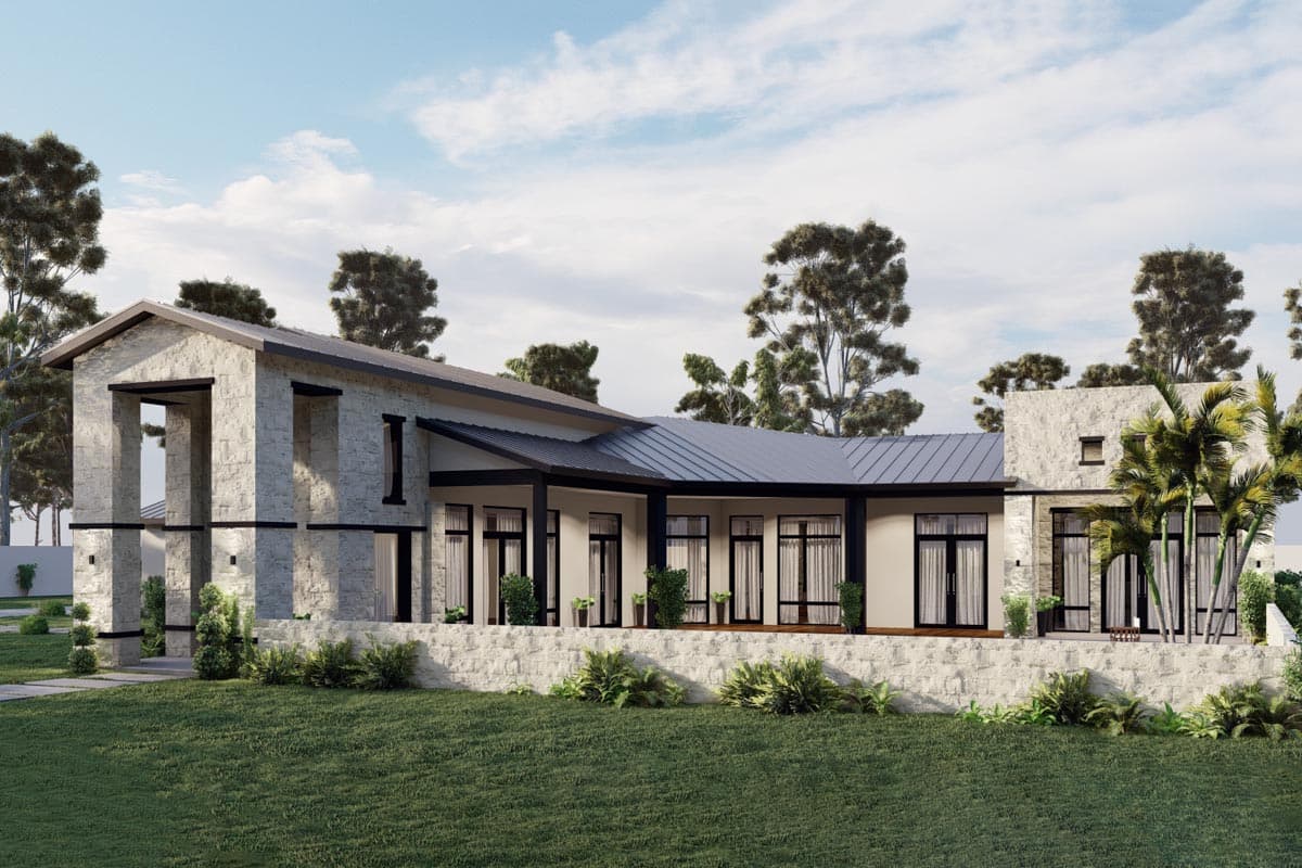 Plan 430087LY: 3500 Square Foot Contemporary Hill Country House Plan ...