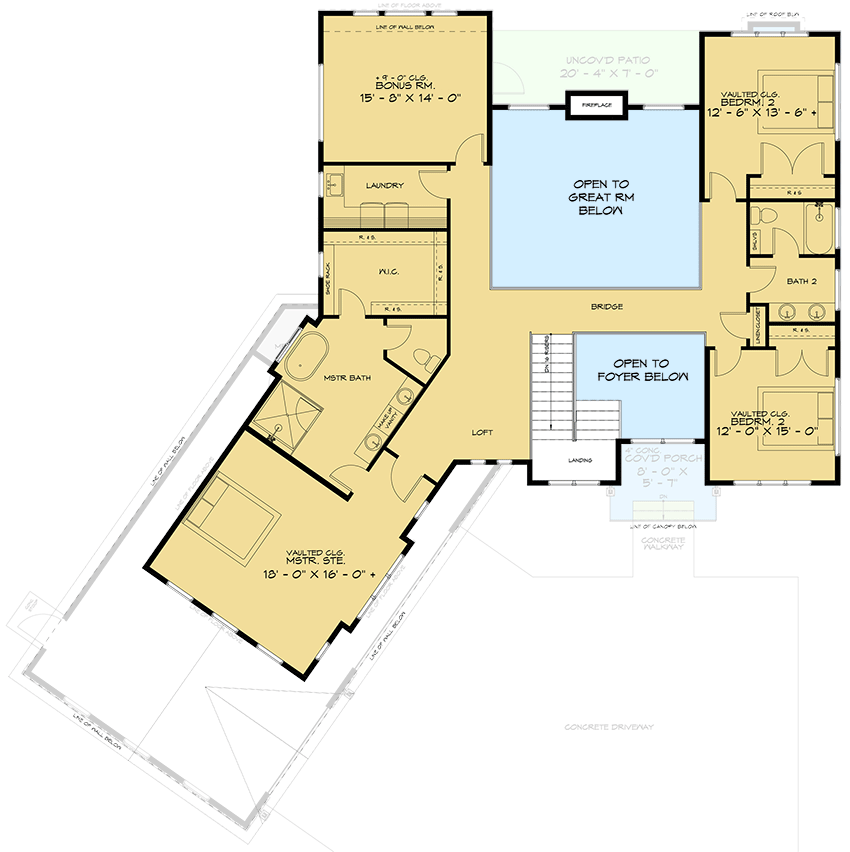 Plan 666228RAF: Contemporary 3 Bed House Plan Under 3500 Square Feet ...
