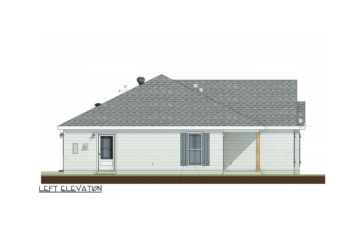 Plan 185000PHD: Country Home Plan with Corner Porch - 1298 Sq Ft