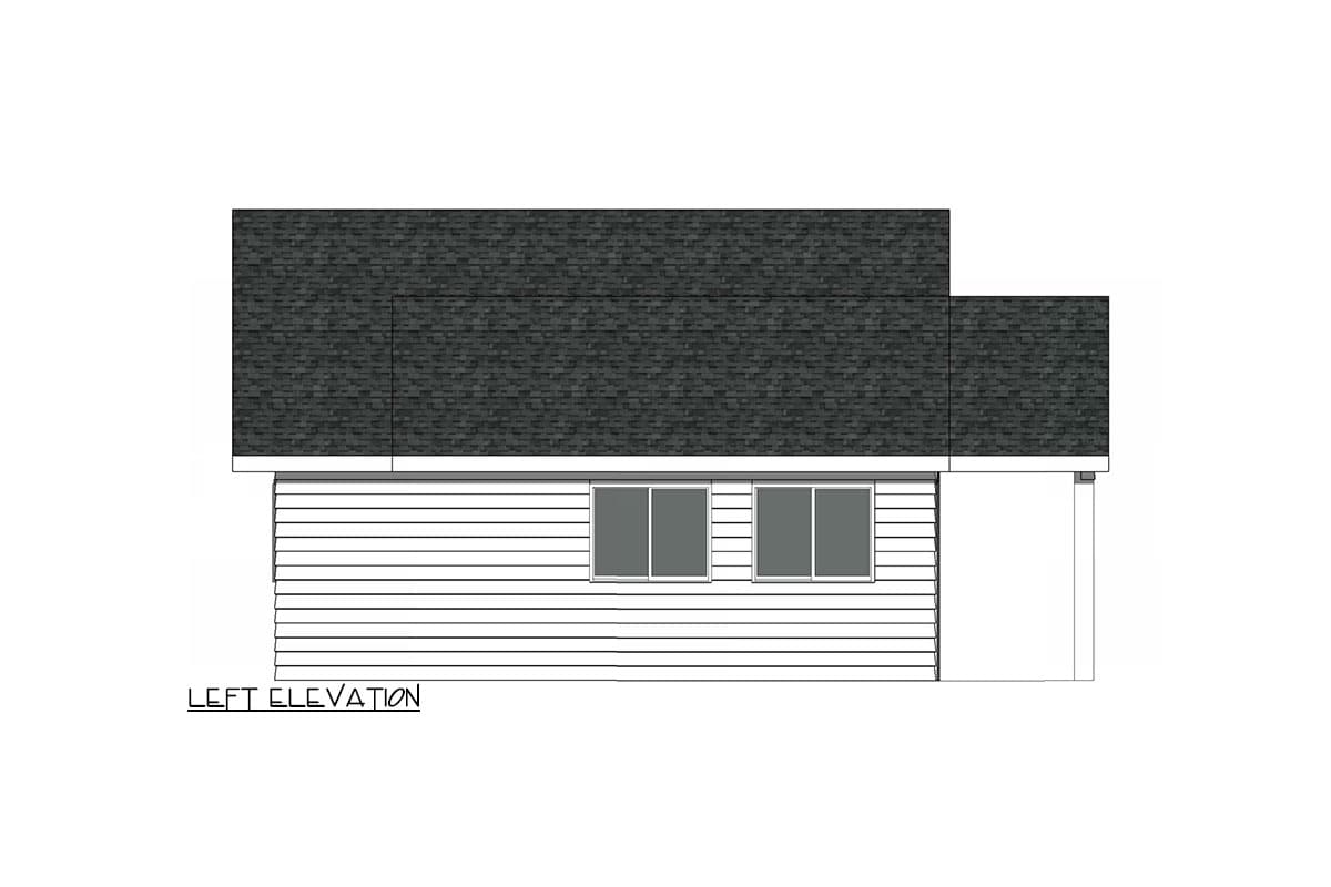 Plan 420120WNT: One-Bed Country Cottage with Covered Front Porch - 525 ...