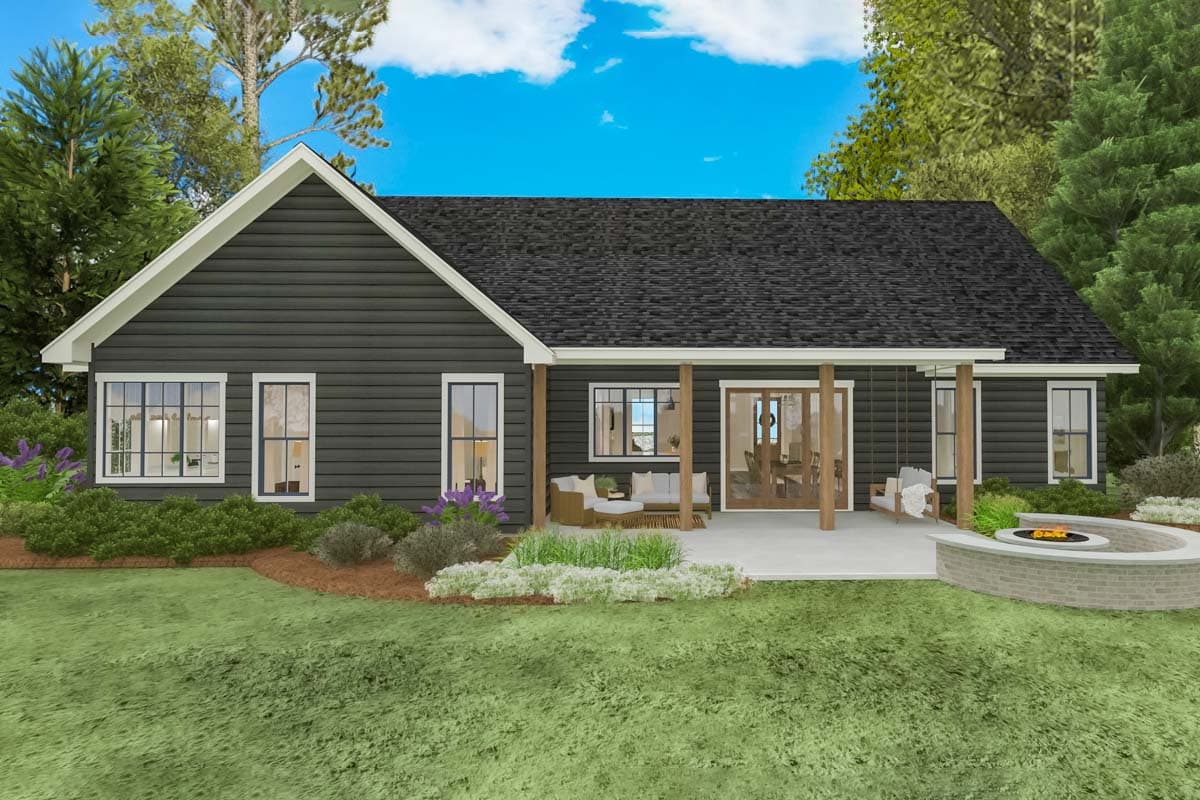 Plan 62162V: 3 Bed Farmhouse with Front and Rear Porches - 1834 Sq Ft