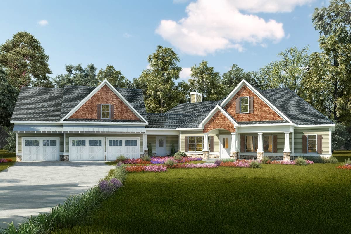 Plan 36069DK: Handsome Craftsman House Plan