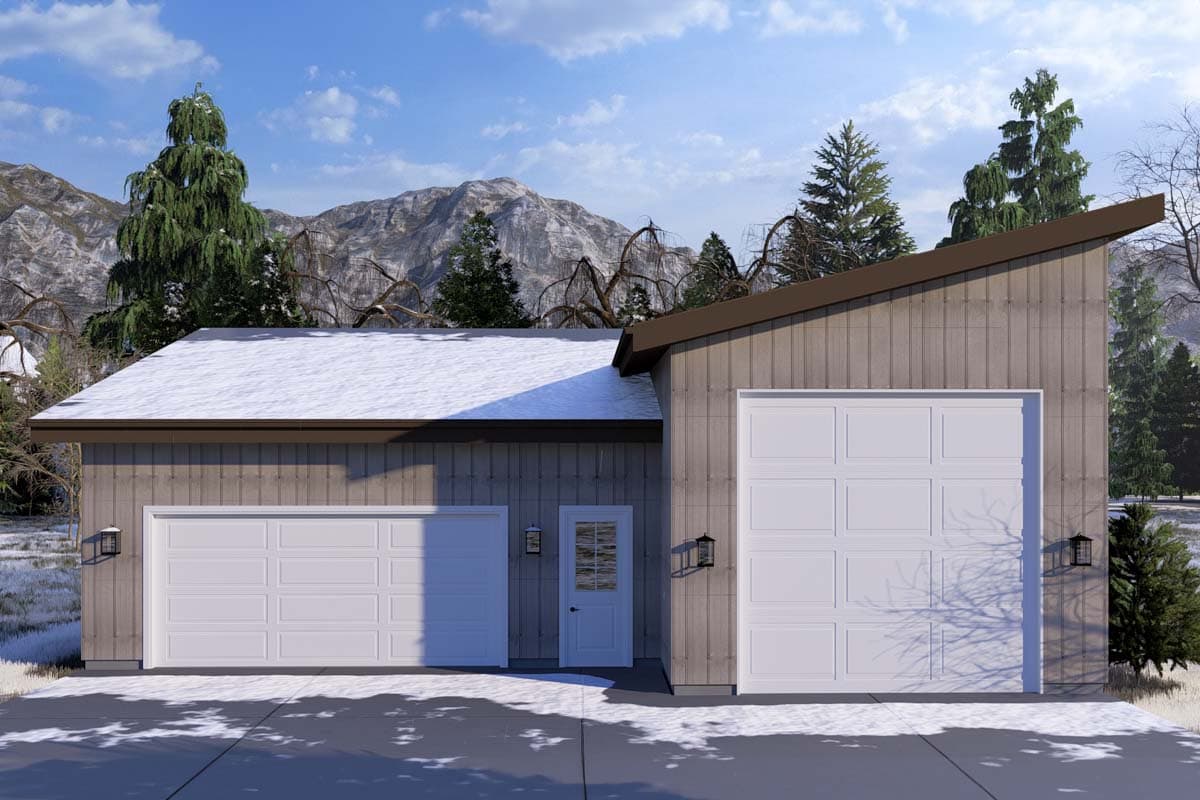 Plan 61497UT: RV- and Boat-Friendly Garage Plan with Drive-Through and ...