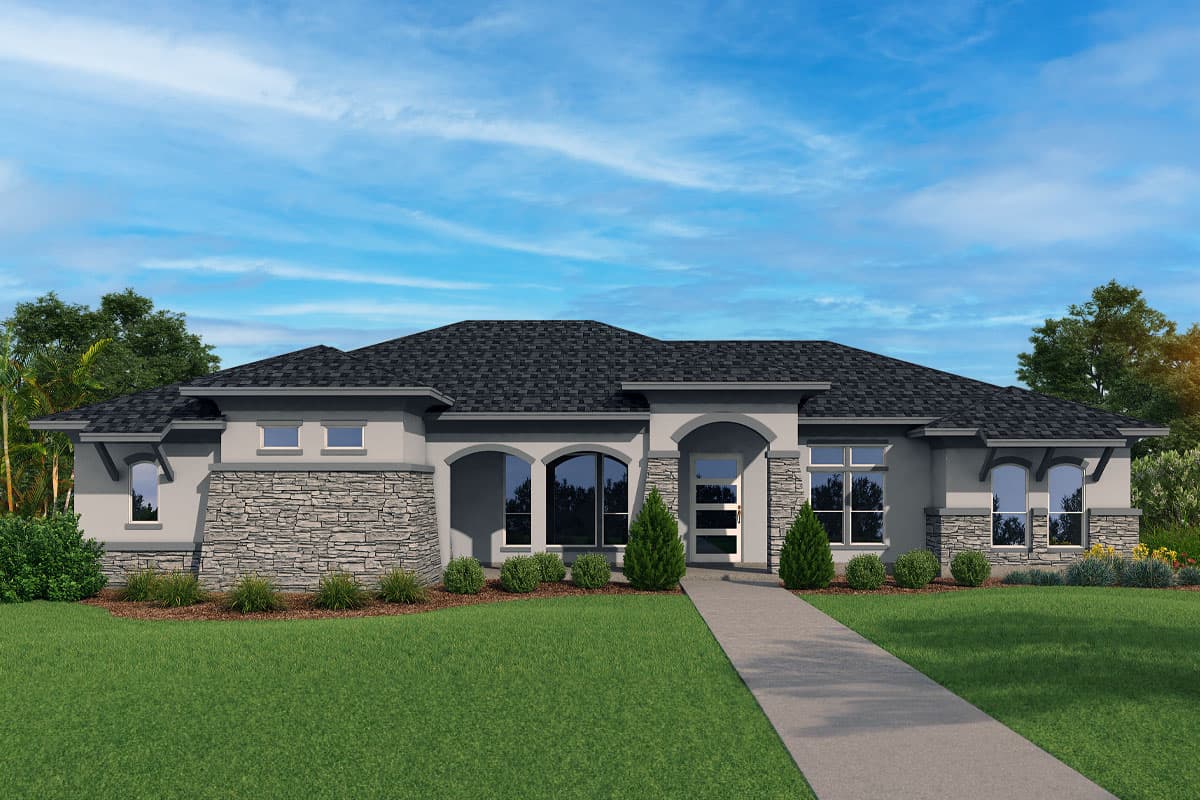 Plan 264122KMD: Open Concept Transitional House Plan with 3 Beds in a ...