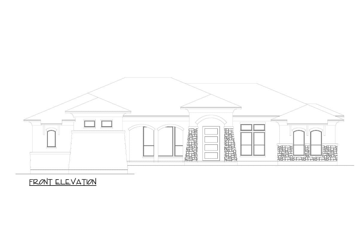 Plan 264122KMD: Open Concept Transitional House Plan with 3 Beds in a ...