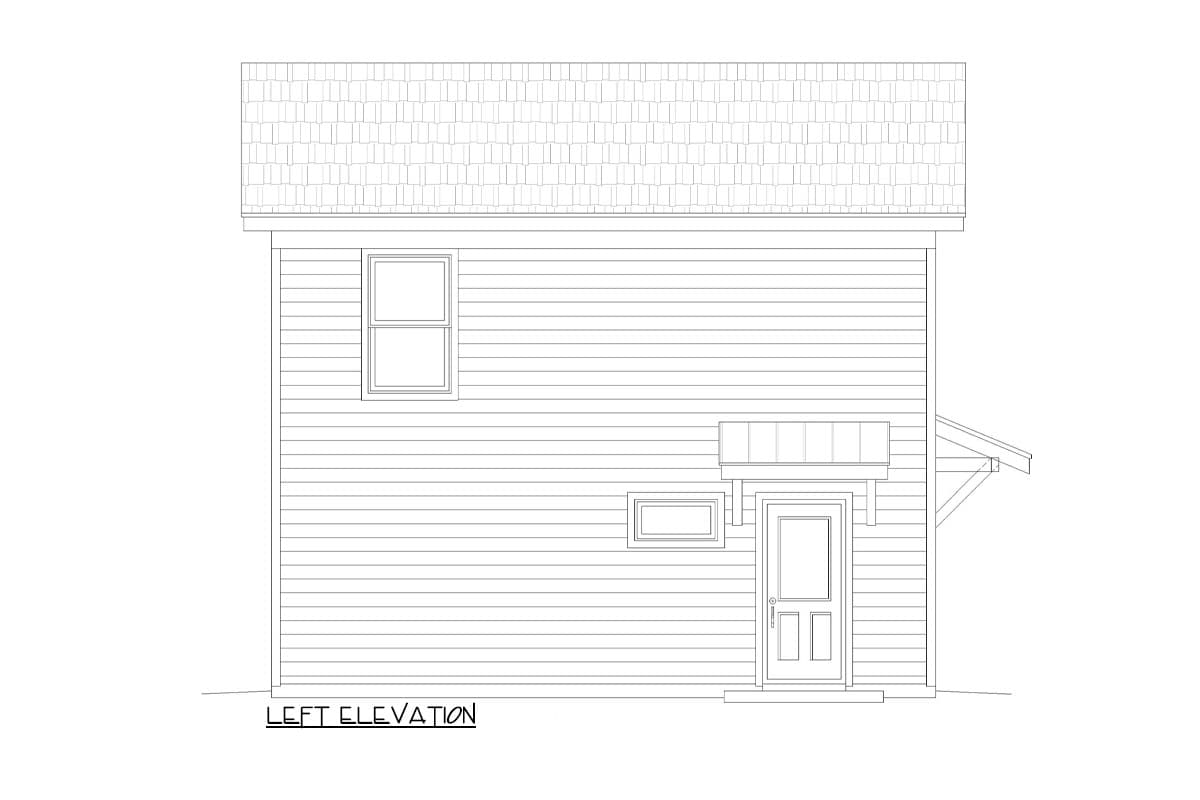 Plan 680383VR: 2 Car Detached Garage with 2 Bedrooms Above - 623 Sq Ft