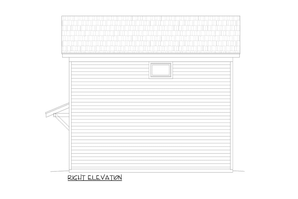 Plan 680383VR: 2 Car Detached Garage with 2 Bedrooms Above - 623 Sq Ft