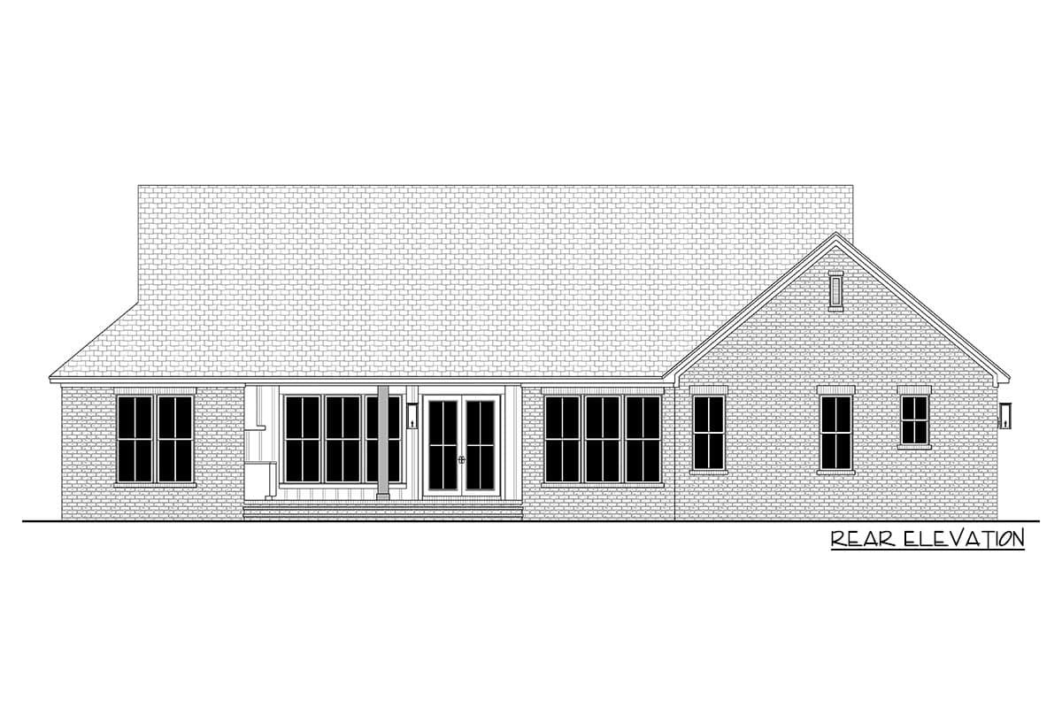 Plan 51970HZ: 3-Bed Transitional Farmhouse with Outdoor Kitchen - 2192 ...
