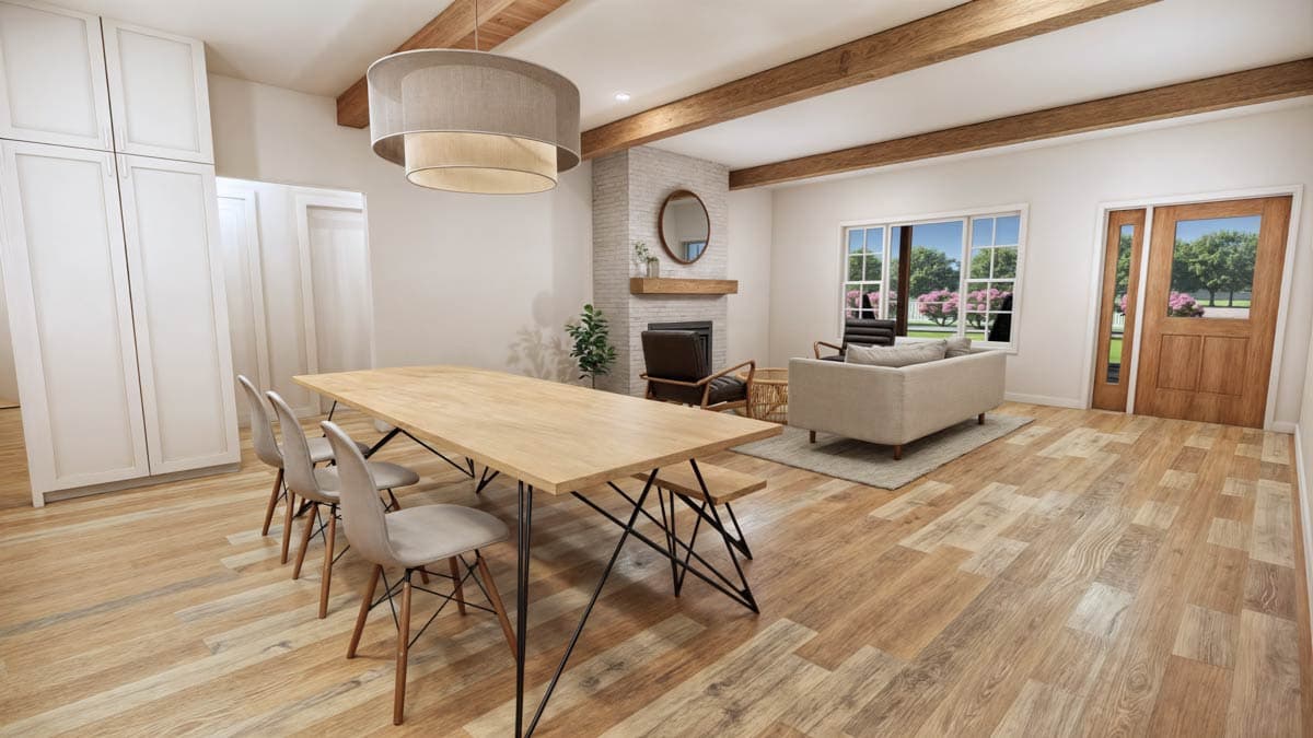 Plan 600006PDZ: 3-Bed Barndomiumum House with Split Bedrooms - 1754 Sq Ft