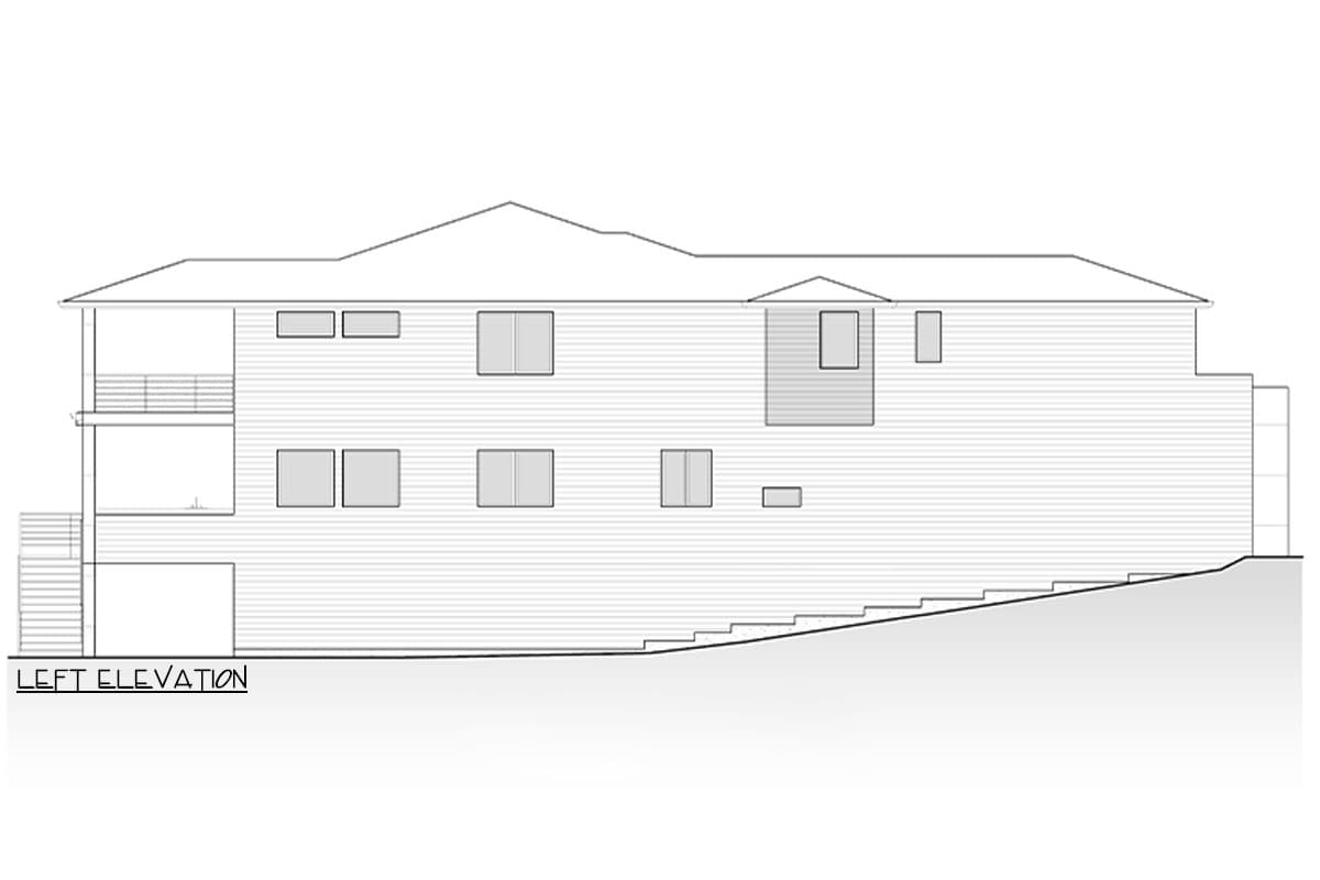 Plan 666284RAF: 5-Bed Contemporary House Plan with Two Home Offices ...