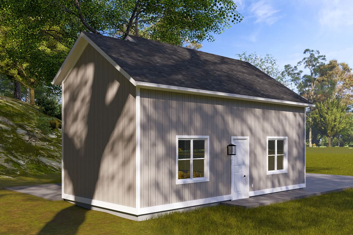 Plan 61538UT: Traditional 2-Car Garage with RV Garage Bay- 901 Sq Ft