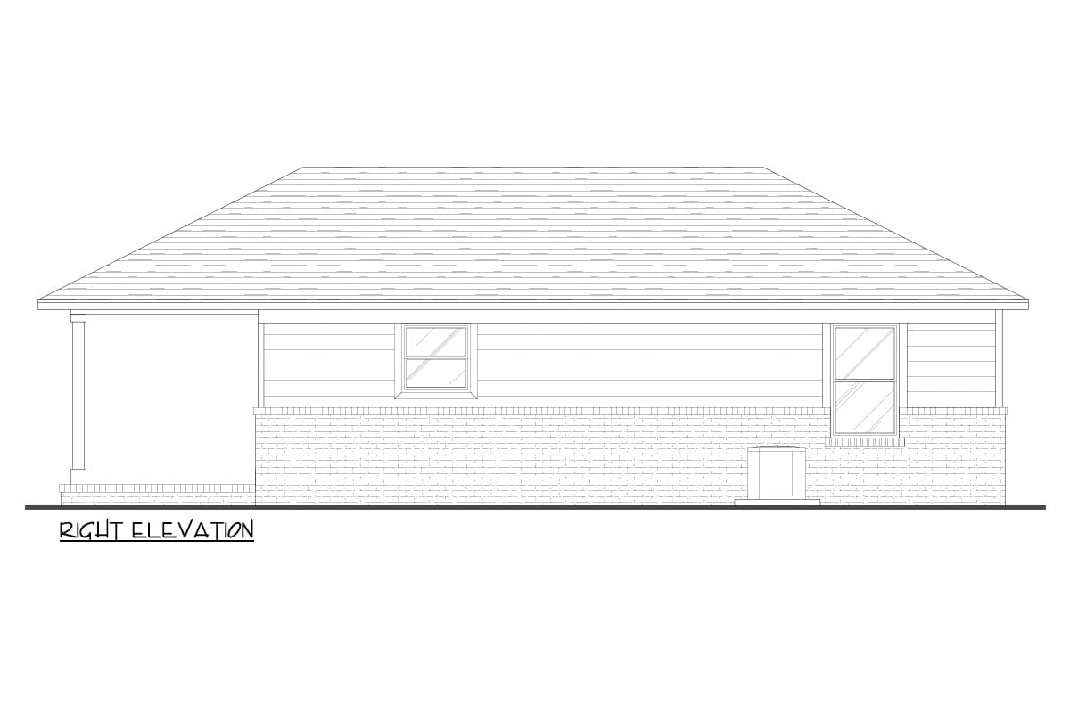 Plan 461046DNN: 1-Bedroom Traditional ADU House Plan Under 625 Sq Ft