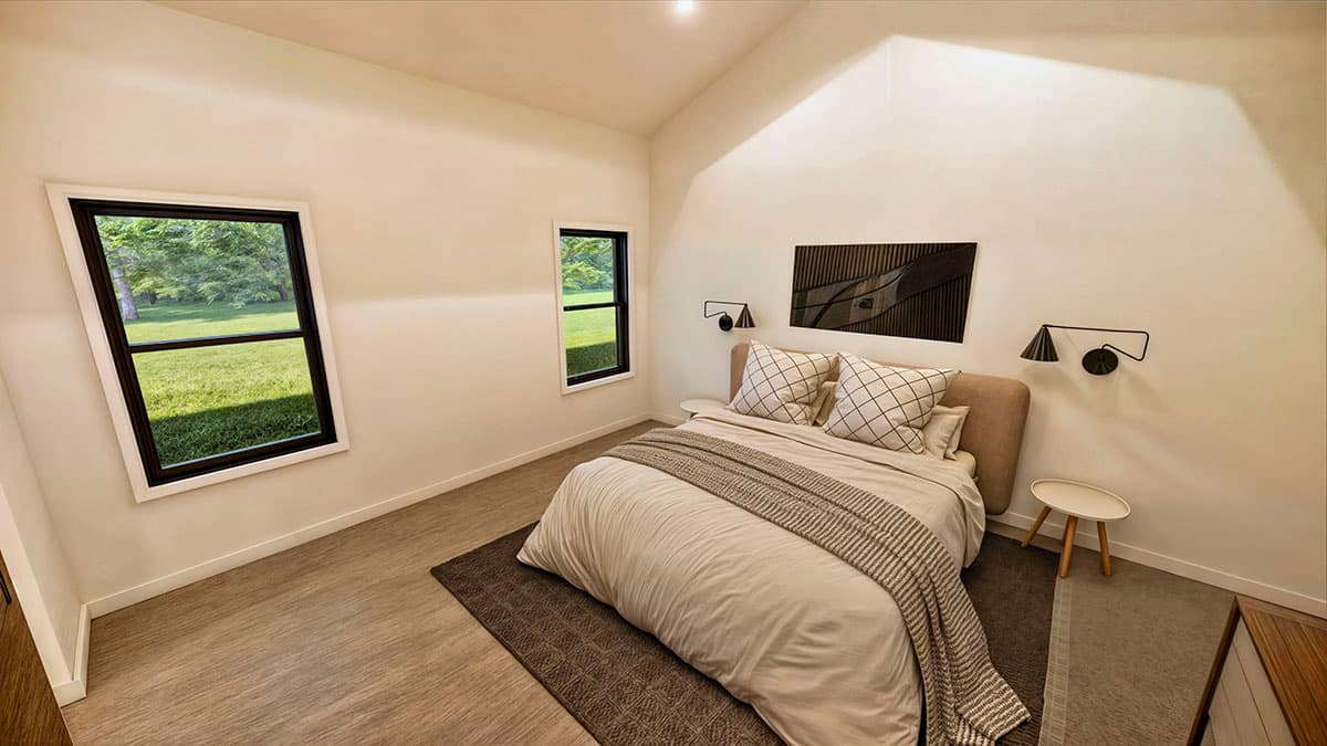 Plan 600013PDZ: 4-Bed Modern Farmhouse Plan with Vaulted Living Space ...