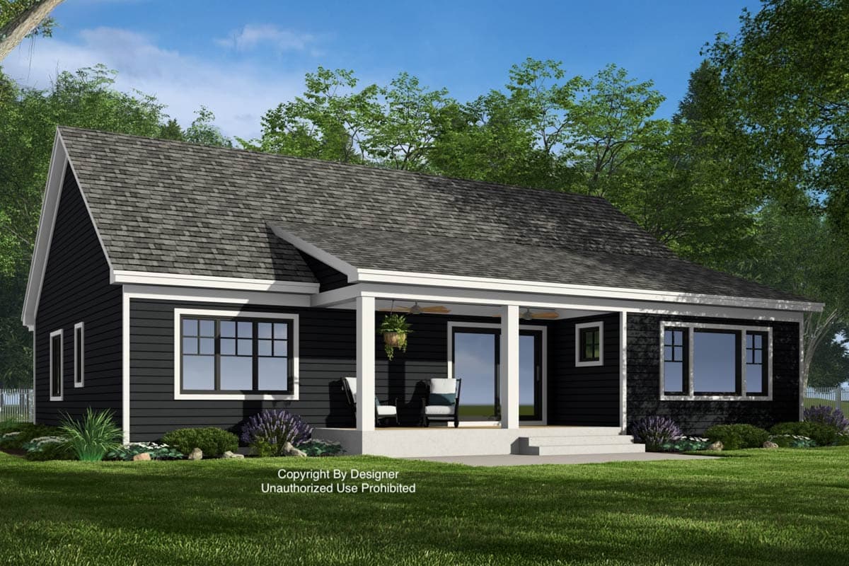 Plan 14980RK: 3-Bed Single-Story Traditional House Plan with Clustered ...