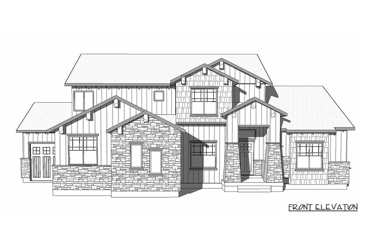 Plan 910118WHD: Spacious Craftsman House Plan with Loft and Split Bedrooms