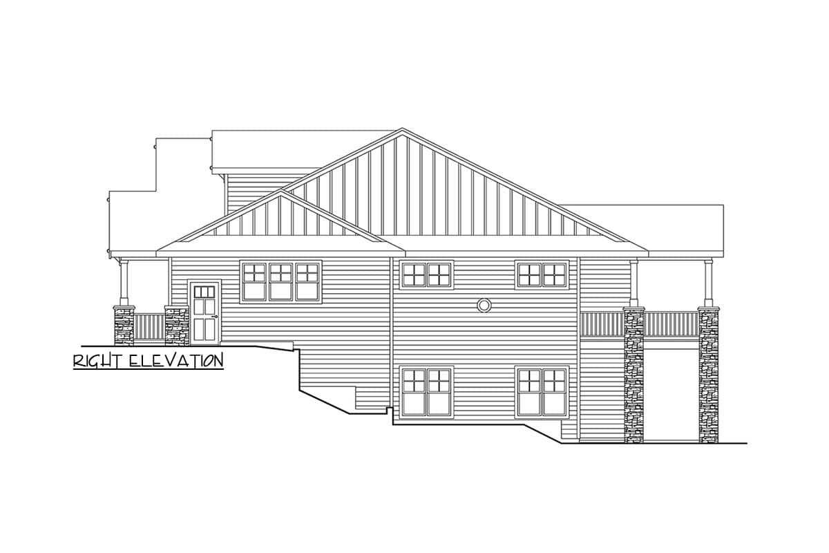 Plan 720097DA: 3-Bed Country Craftsman House Plan with Finished Lower ...