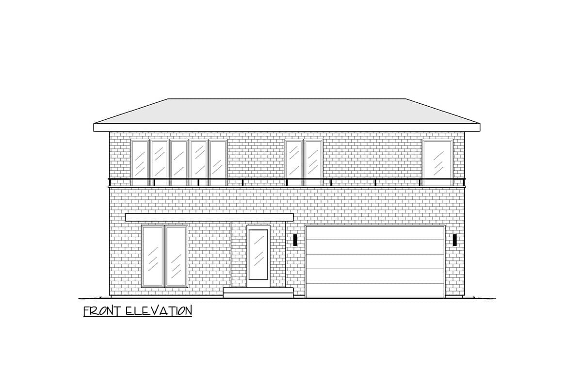 Plan 833046WAT: Two-Story Contemporary House Plan with Main Level ...