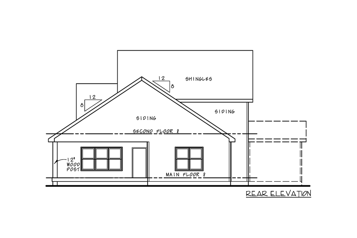 Plan 42463DB: 3-Bedroom New American House Plan with Optional 4th Suite ...