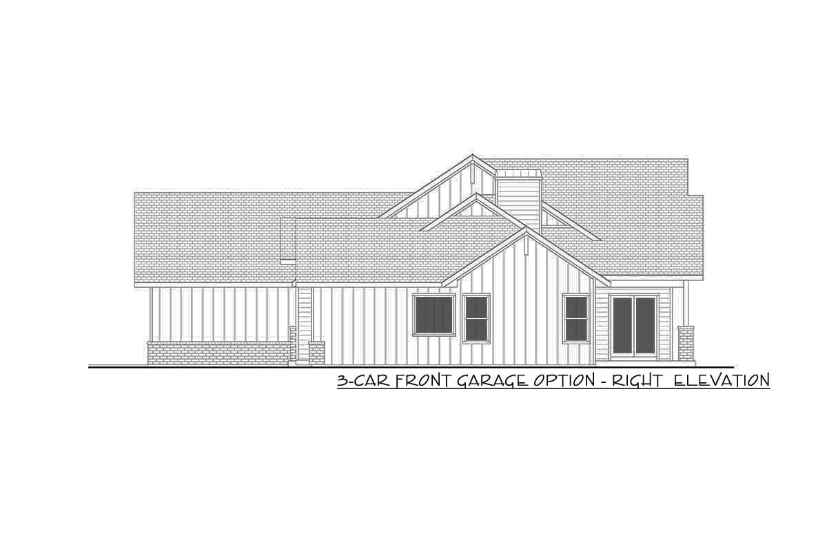 Plan 365056PED: 3 or 5 Bed Modern Farmhouse Plan with Office or Flex ...