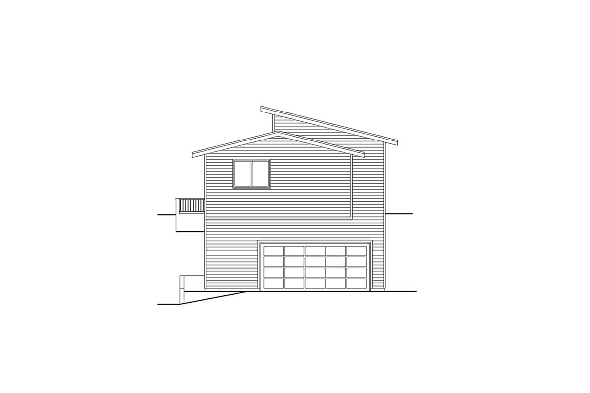 Plan 720111DA: 3-Bed Contemporary House Plan with Drive Under Garage ...