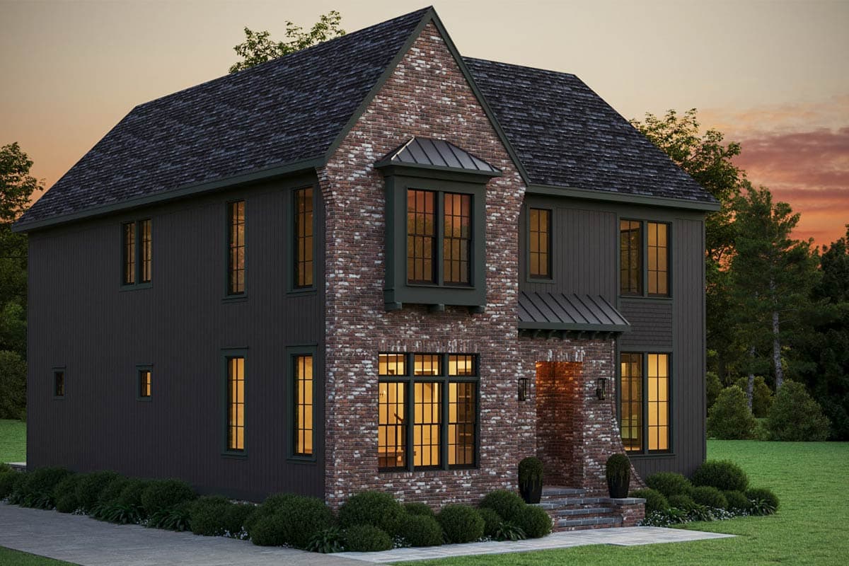 Plan 50244PH: Spacious Two-Story 4-Bedroom Transitional House Plan with ...