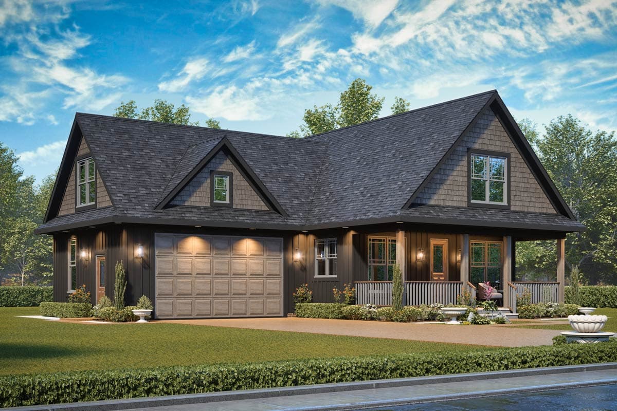Plan 25892GE: Charming 3-Bed Cottage House Plan with 2-Story Layout and ...