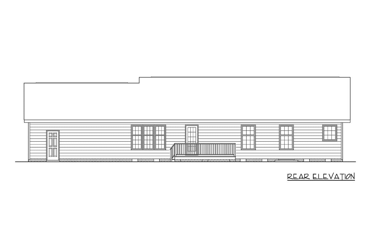 Plan 25895GE: Charming One-Story Farmhouse with Spacious Porch and Open ...