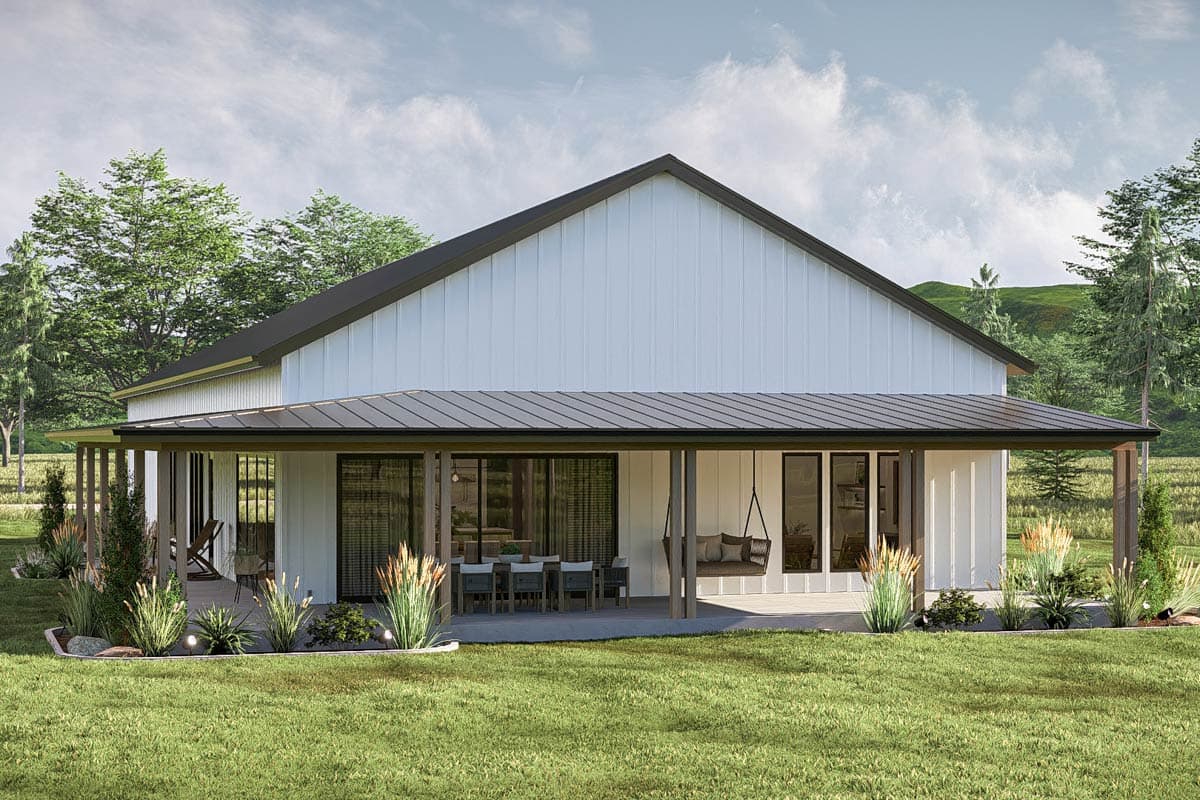 Plan 623525DJ: Expansive Barndominium with Luxury Features and ...