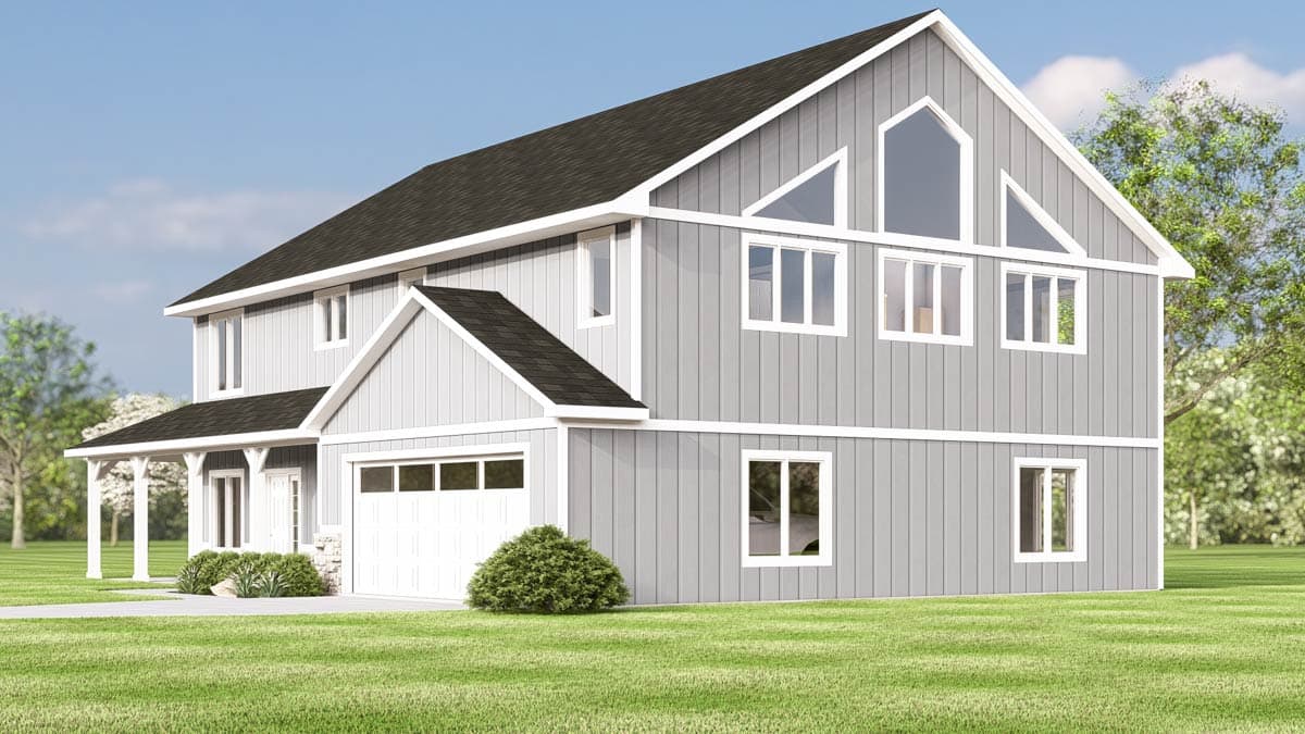 Plan 135366GRA: Modern Farmhouse Charm with Spacious Design and ...