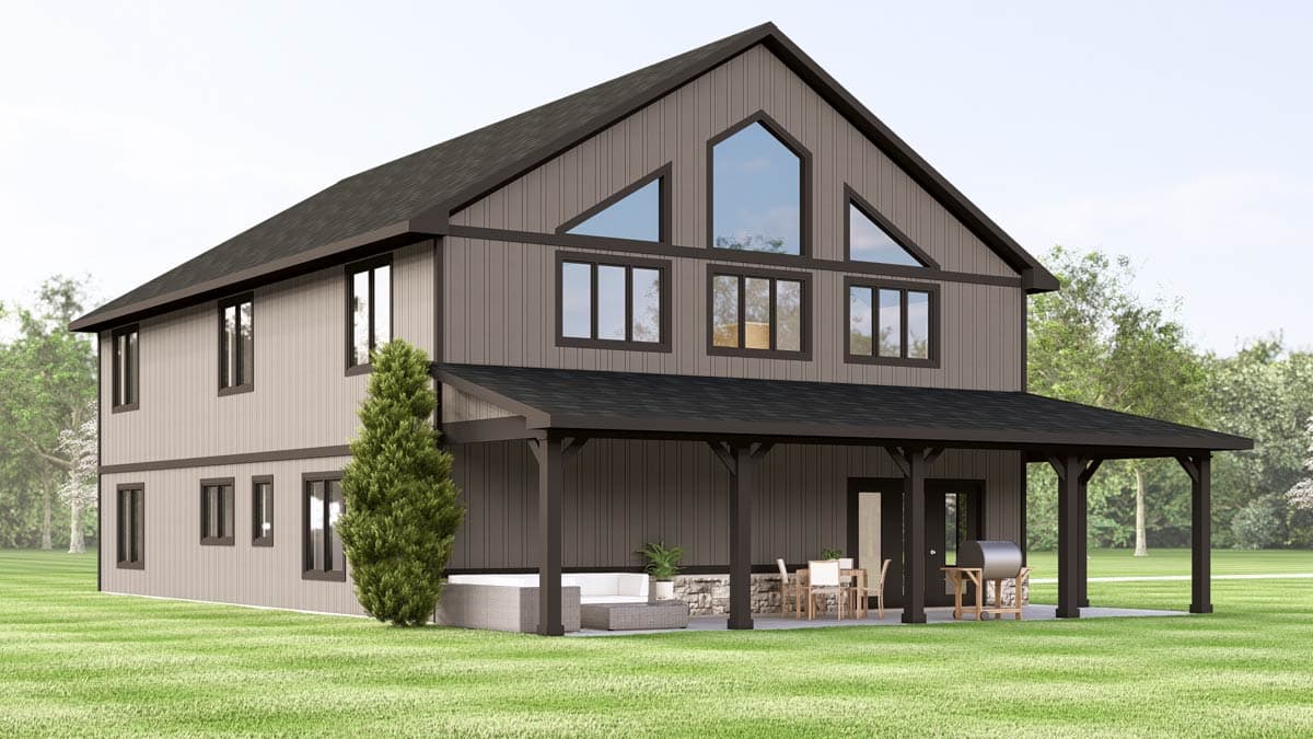Plan 135366GRA: Modern Farmhouse Charm with Spacious Design and ...