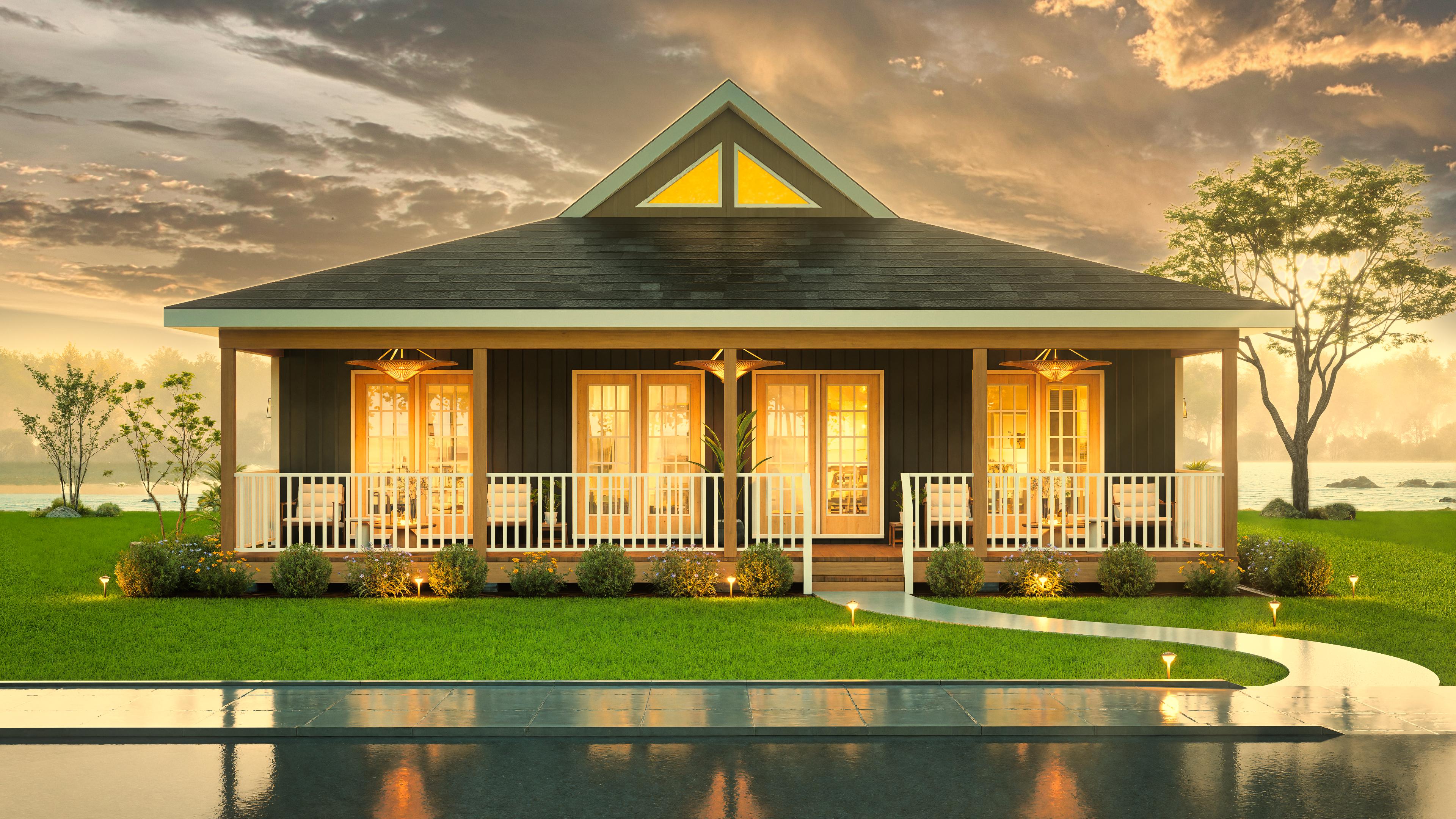Plan 25908GE: Charming Modern Cottage Plan with Spacious Porches and ...