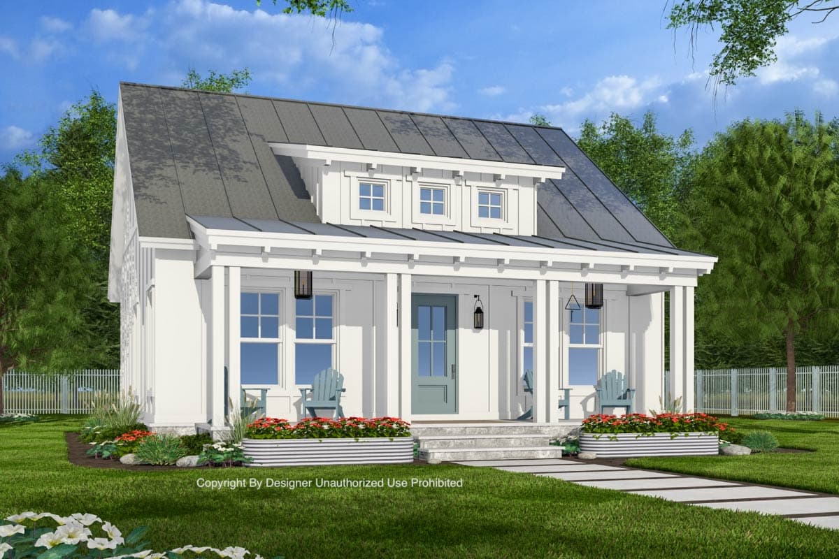 Plan 140025RK: Cozy Cottage Plan with Inviting Porches and Modern Amenities