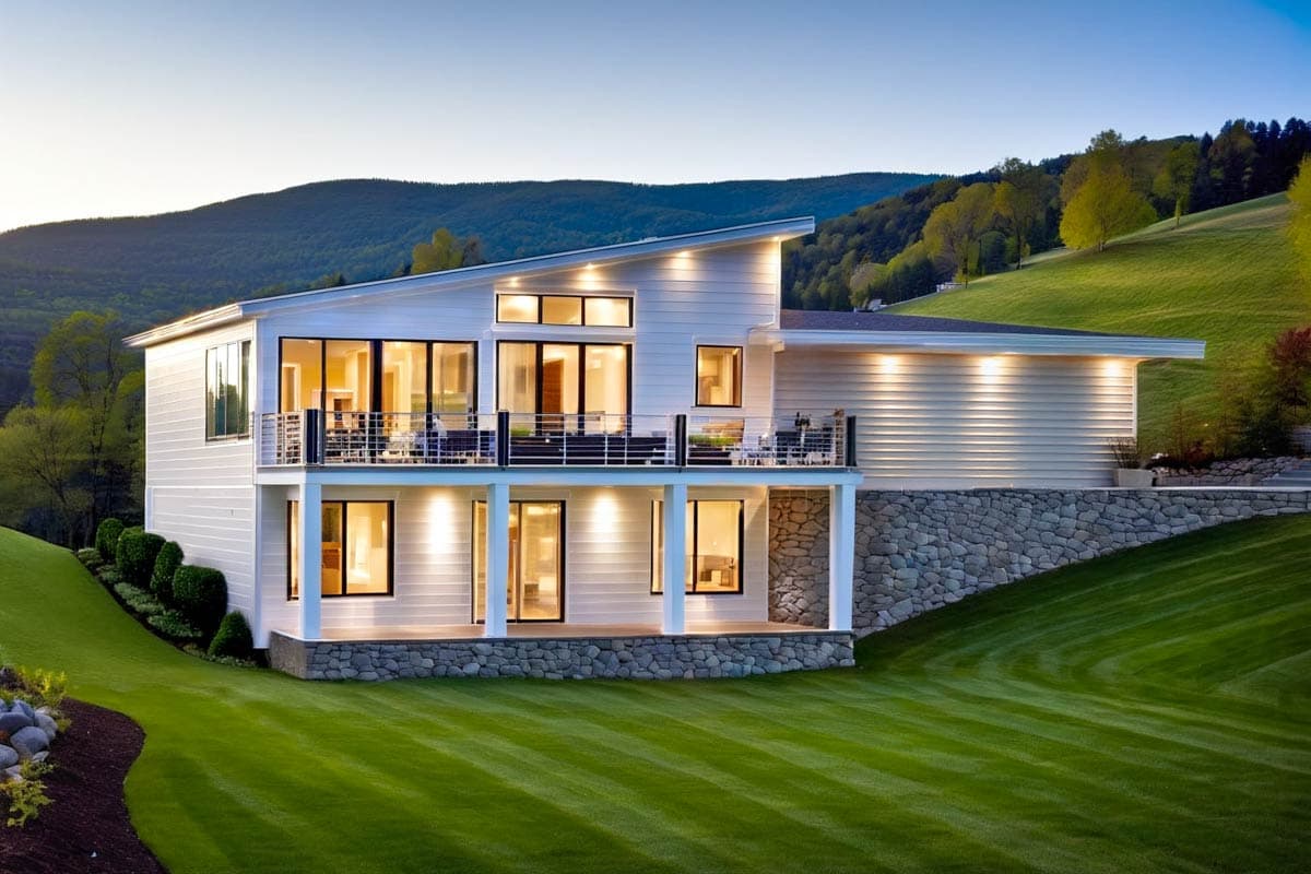 Plan 490164NAH: Contemporary Single-Story House Plan with Lower Level ...