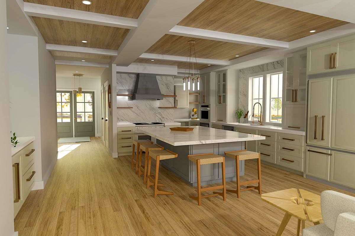 Plan 765060TWN: Expansive Modern Coastal Home Plan with Elevator and ...