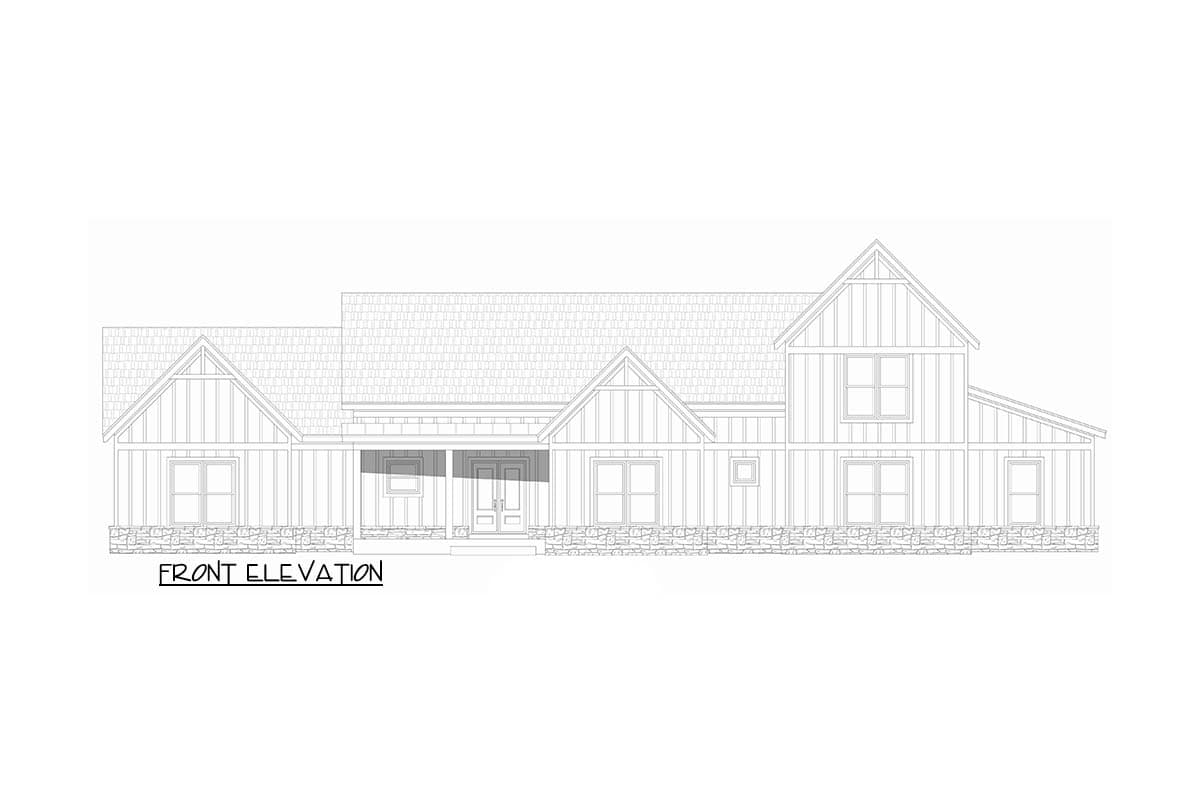 Plan 680617VR: Modern Farmhouse House Plan with Game Room and Main ...
