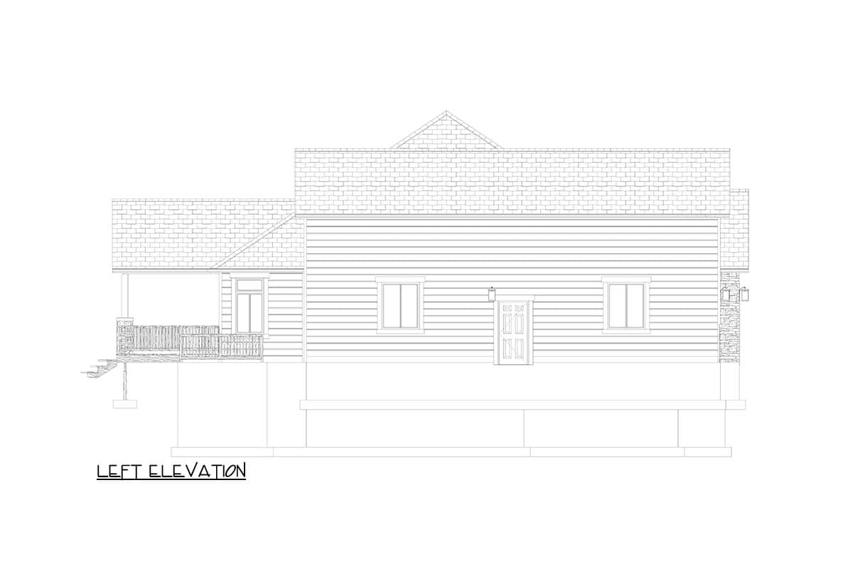 Plan 61664UT: Spacious Traditional House Plan with RV Garage and Open ...