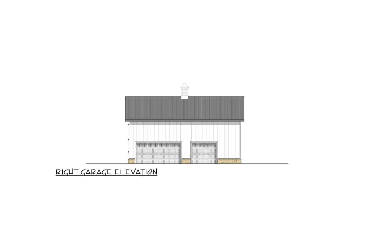 Plan 405057FDC: Modern Farmhouse Barndominium House Plan with Split ...