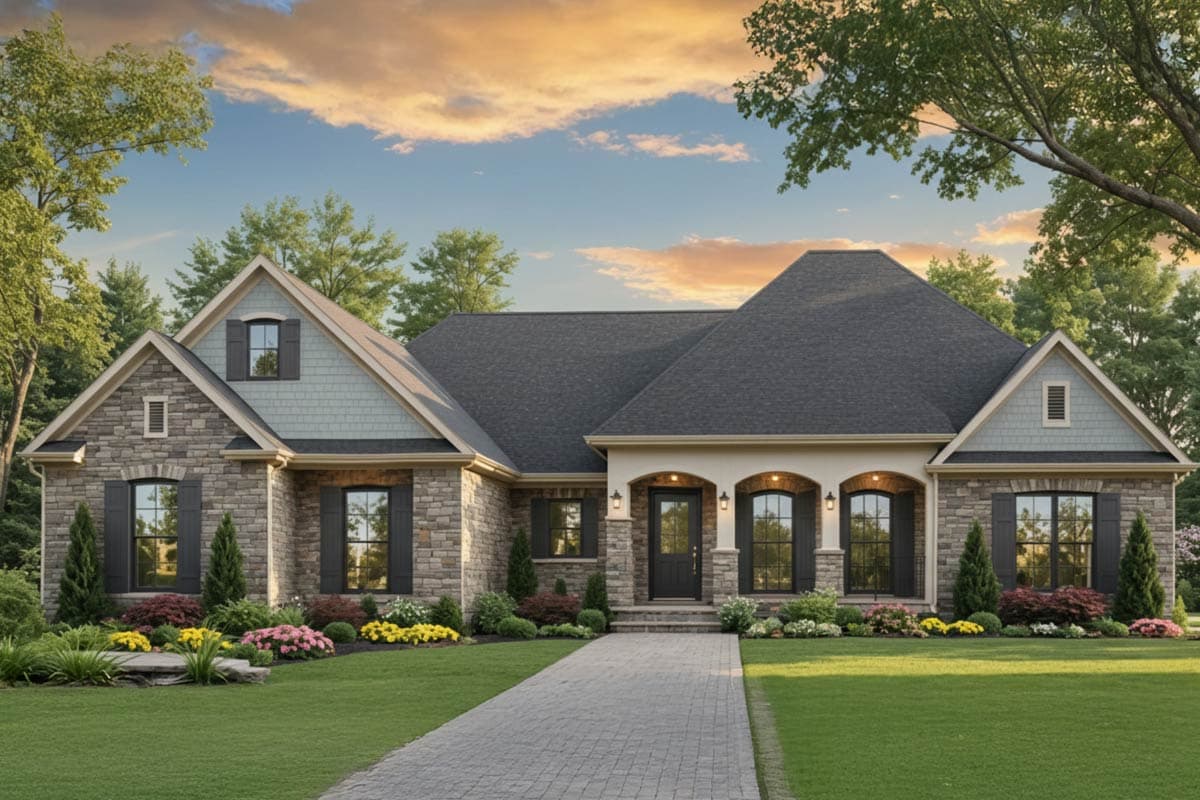Plan 51302MM: Craftsman House Plan: Open Layout, Main-Level Master ...