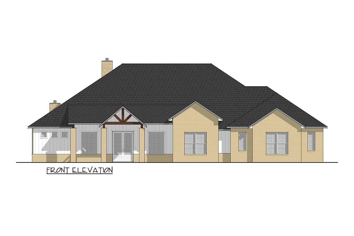 Plan 405068FDC: Southern French Country House Plan with Flex Space and ...