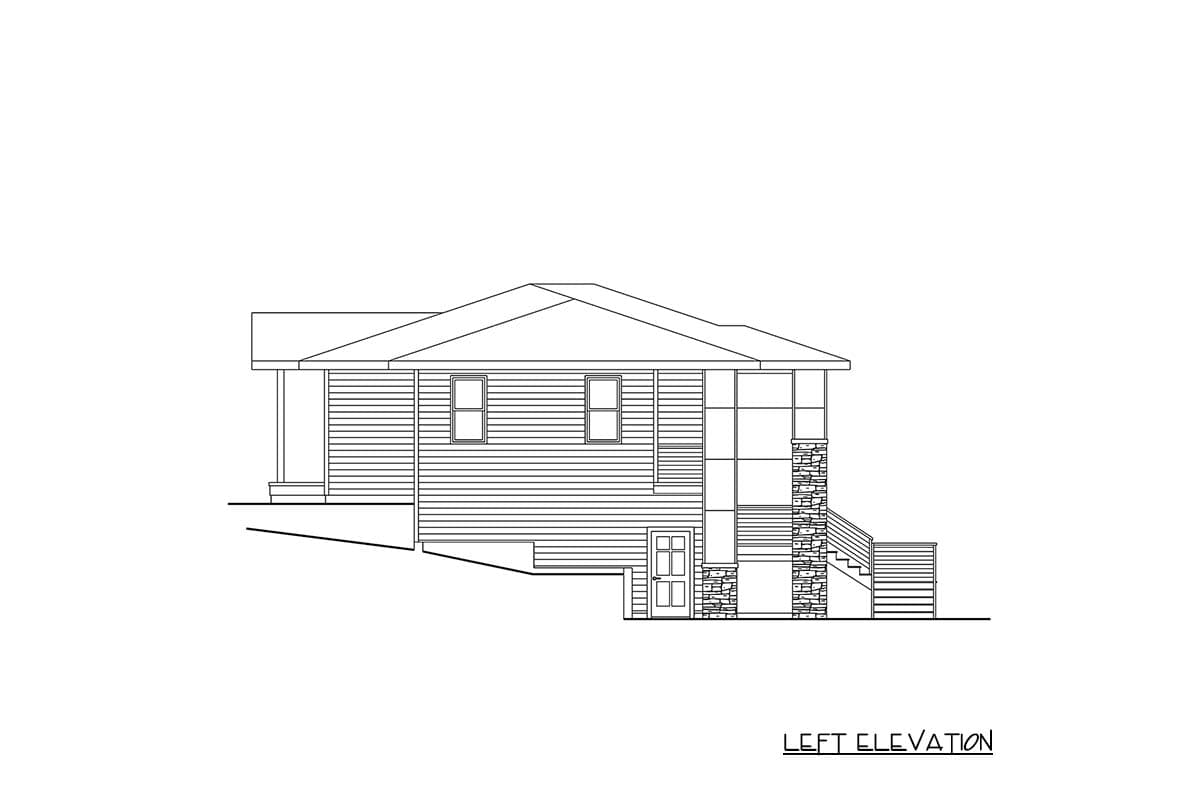 Plan 720167DA: Striking Contemporary Split-Level House Plan with ...
