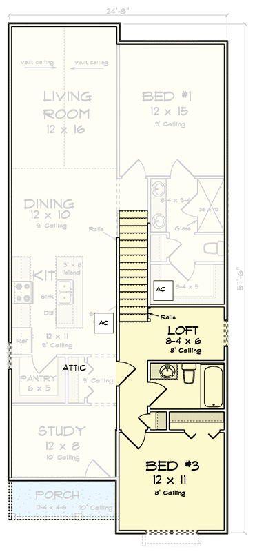 Plan 52491WM: Inviting 3-Bed Traditional House Plan with Main Floor ...