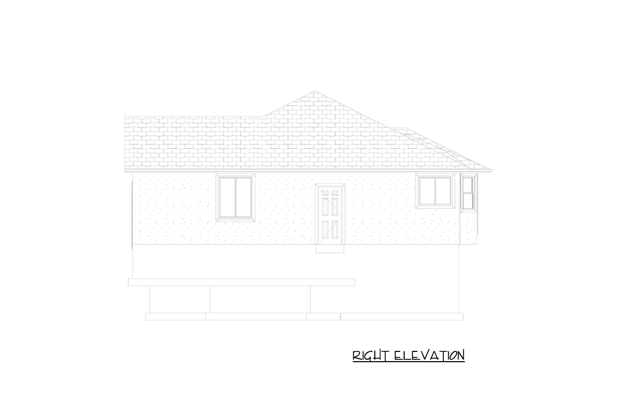 Plan 61686UT: Classic 3-Bedroom Ranch House Plan with Main Level Master ...