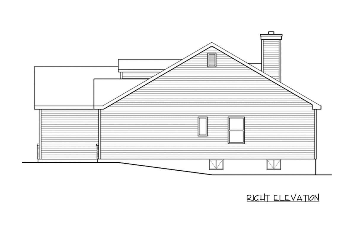 Plan 22199SL: Traditional Ranch House Plan with 4 Beds and Dual Suites